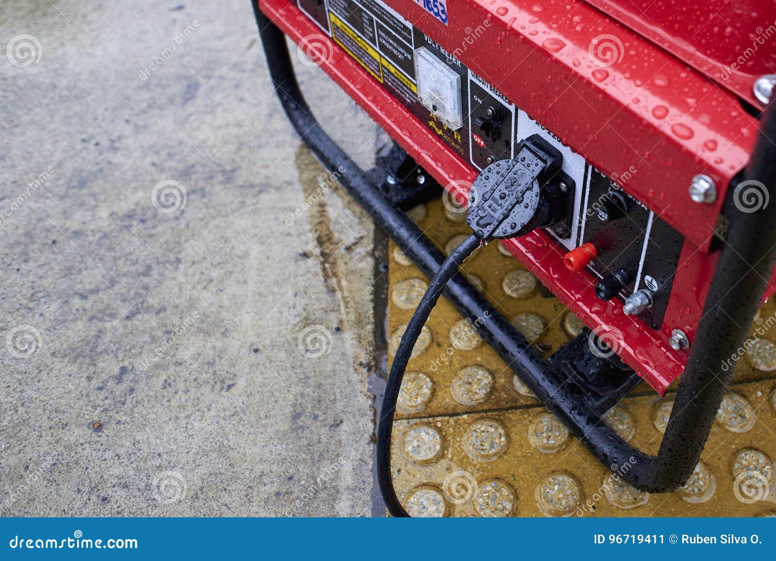 Electric generator stock image. Image of machine, engine - 96719411