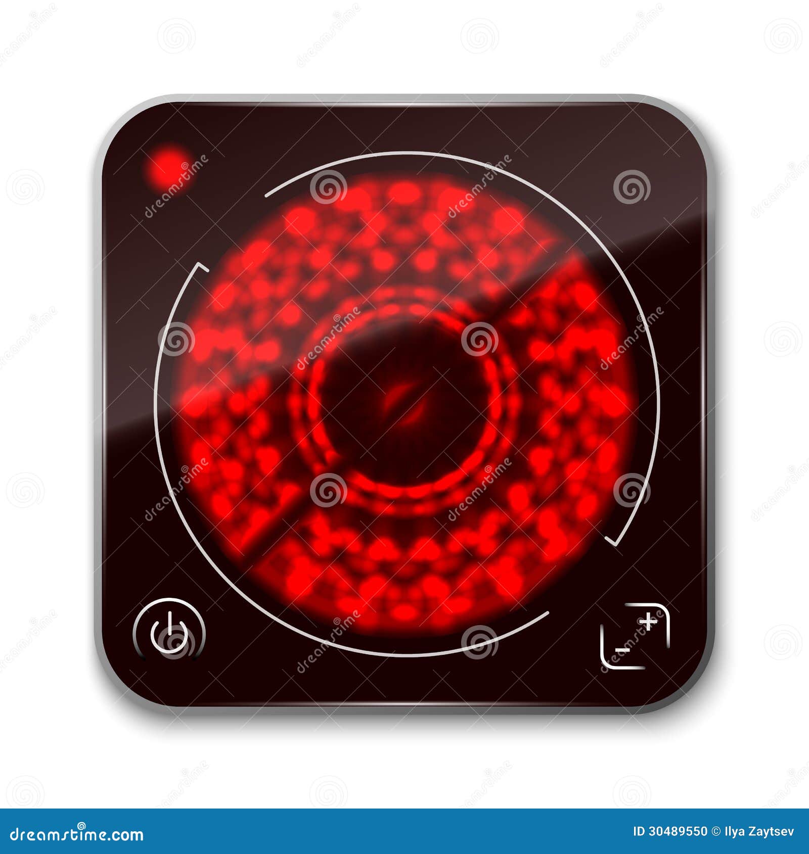 Cooktop Surface Vector Cartoon Set Icon. Vector Illustration Electric ...