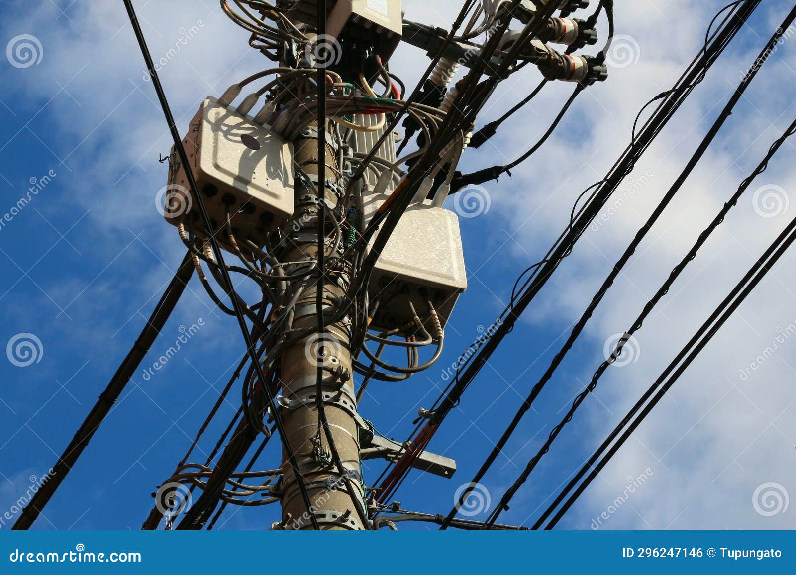 Electric grid in Japan stock photo. Image of cable, japanese - 296247146