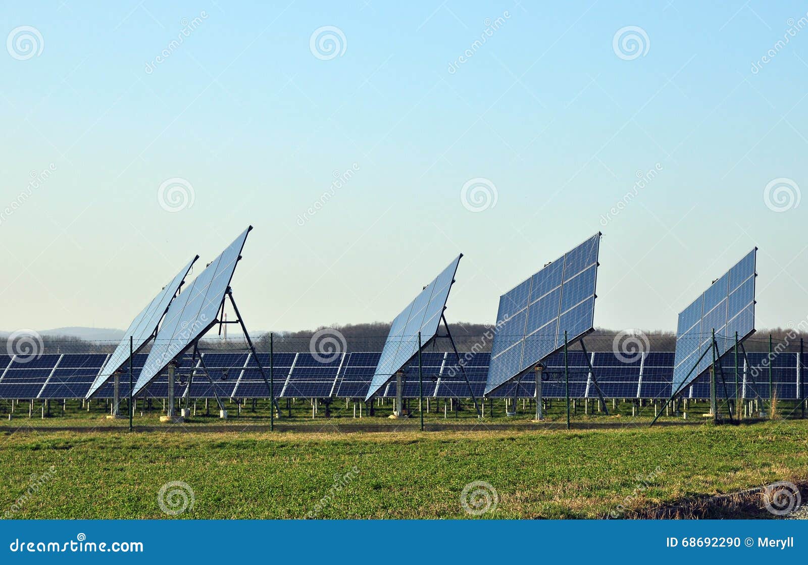 Electric Grid Lines In Desert. Electric Transmission Lines In The ...