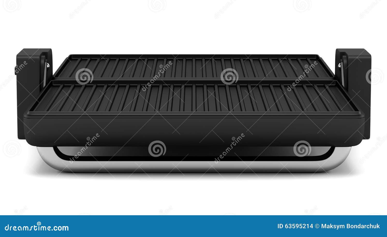 Electric Grill Isolated on White Stock Illustration - Illustration of ...