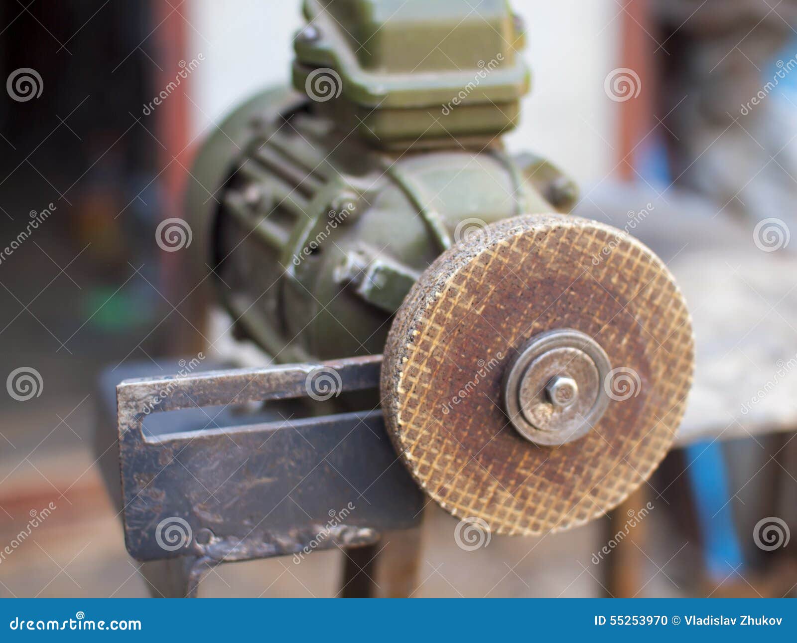 Electric Grinding Machine Metal Parts. Stock Photo - Image of cutting ...