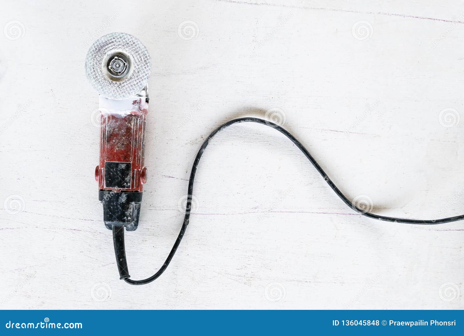 Electric Grinding Machine on a White Background Stock Photo - Image of ...