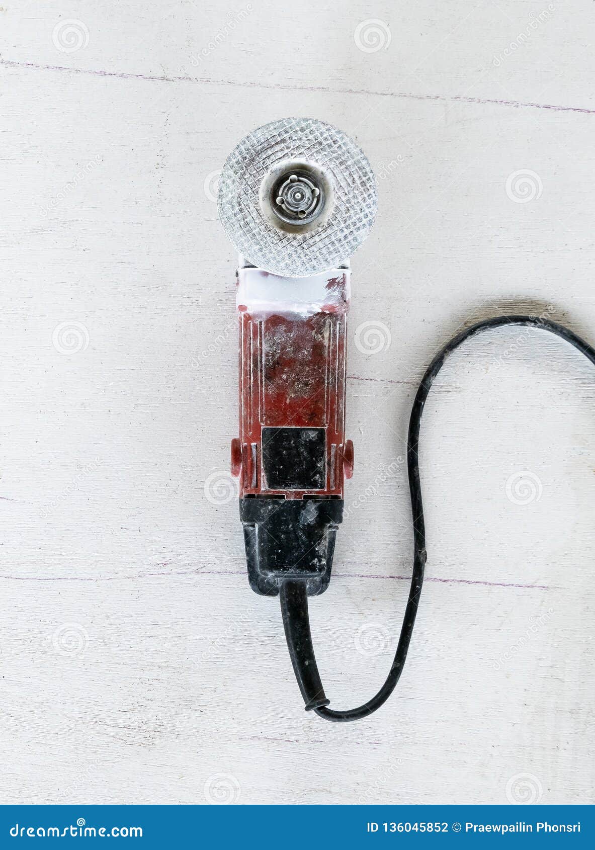 Electric Grinding Machine on a White Background Stock Photo - Image of ...