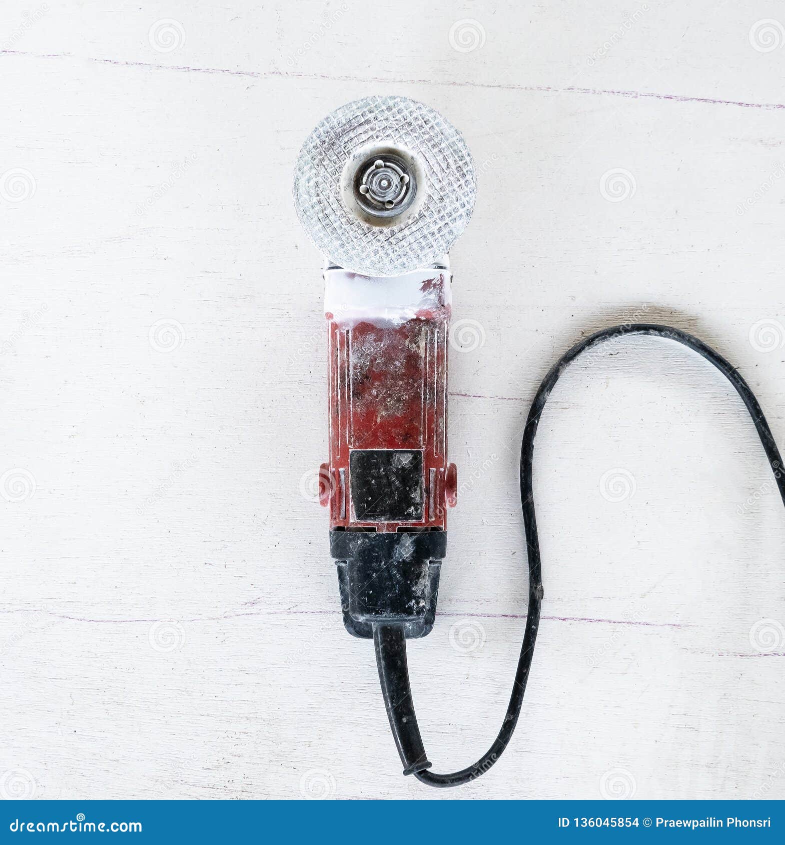 Electric Grinding Machine on a White Background Stock Photo - Image of ...