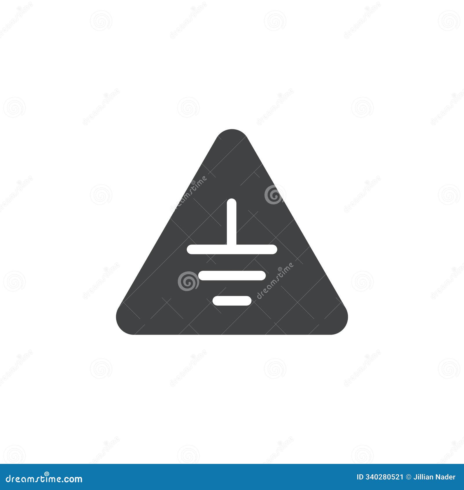 Electric Grounding Icon Simple Vector Symbol Stock Vector ...