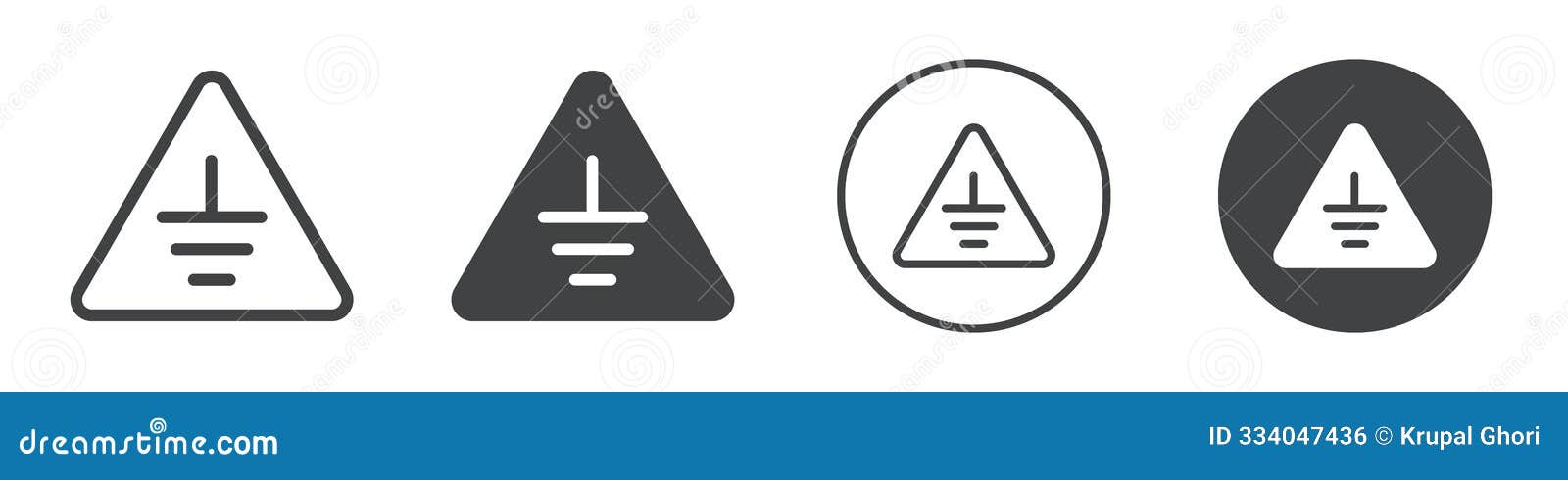 Electric Grounding Icon Simple Vector Symbol | CartoonDealer.com #340280521