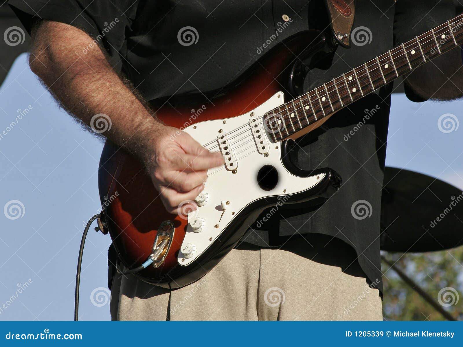 Electric Guitar stock image. Image of player, instrument - 1205339