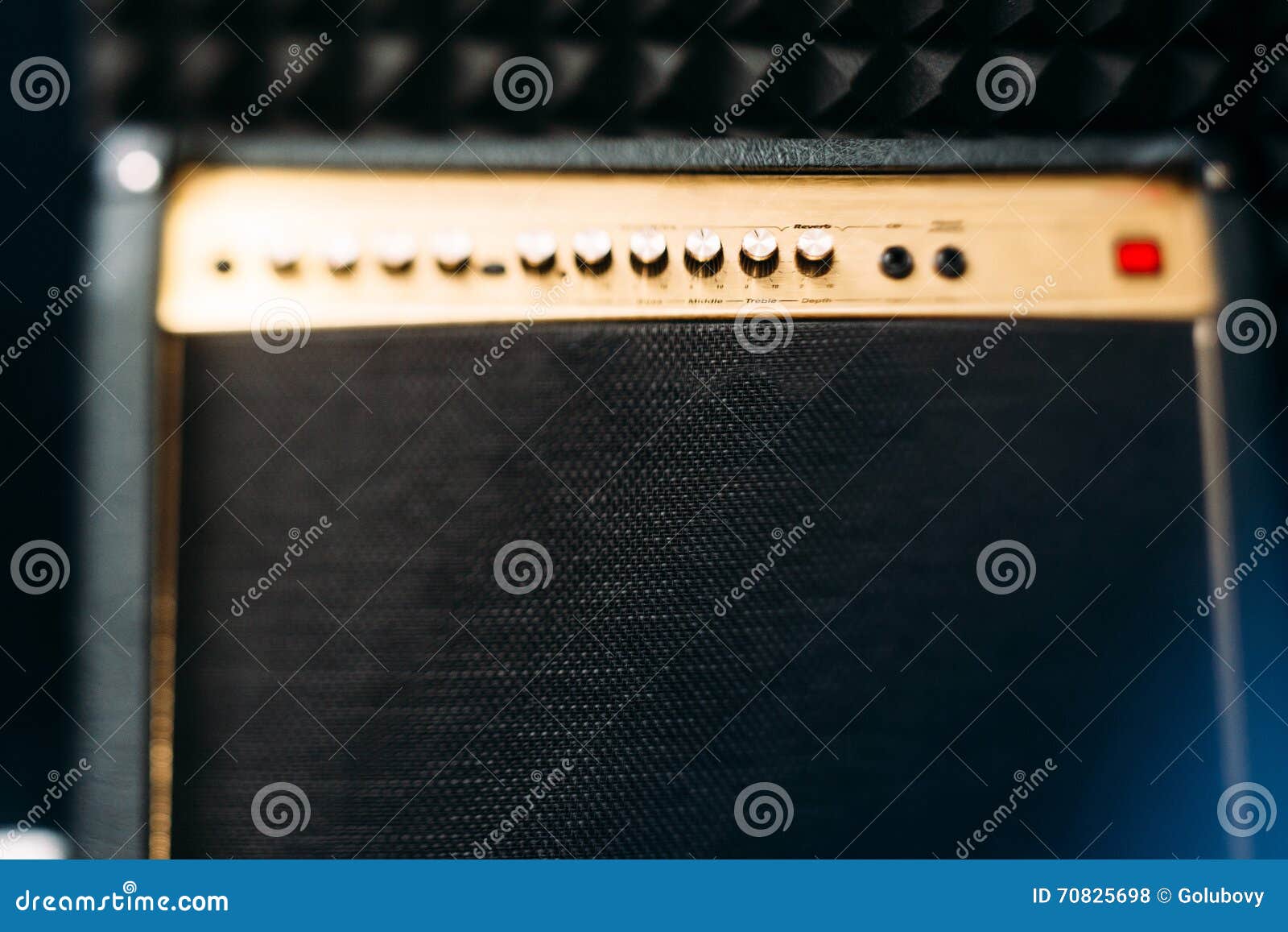 Electric Guitar Amplifier Front View Closep Stock Photo - Image of ...