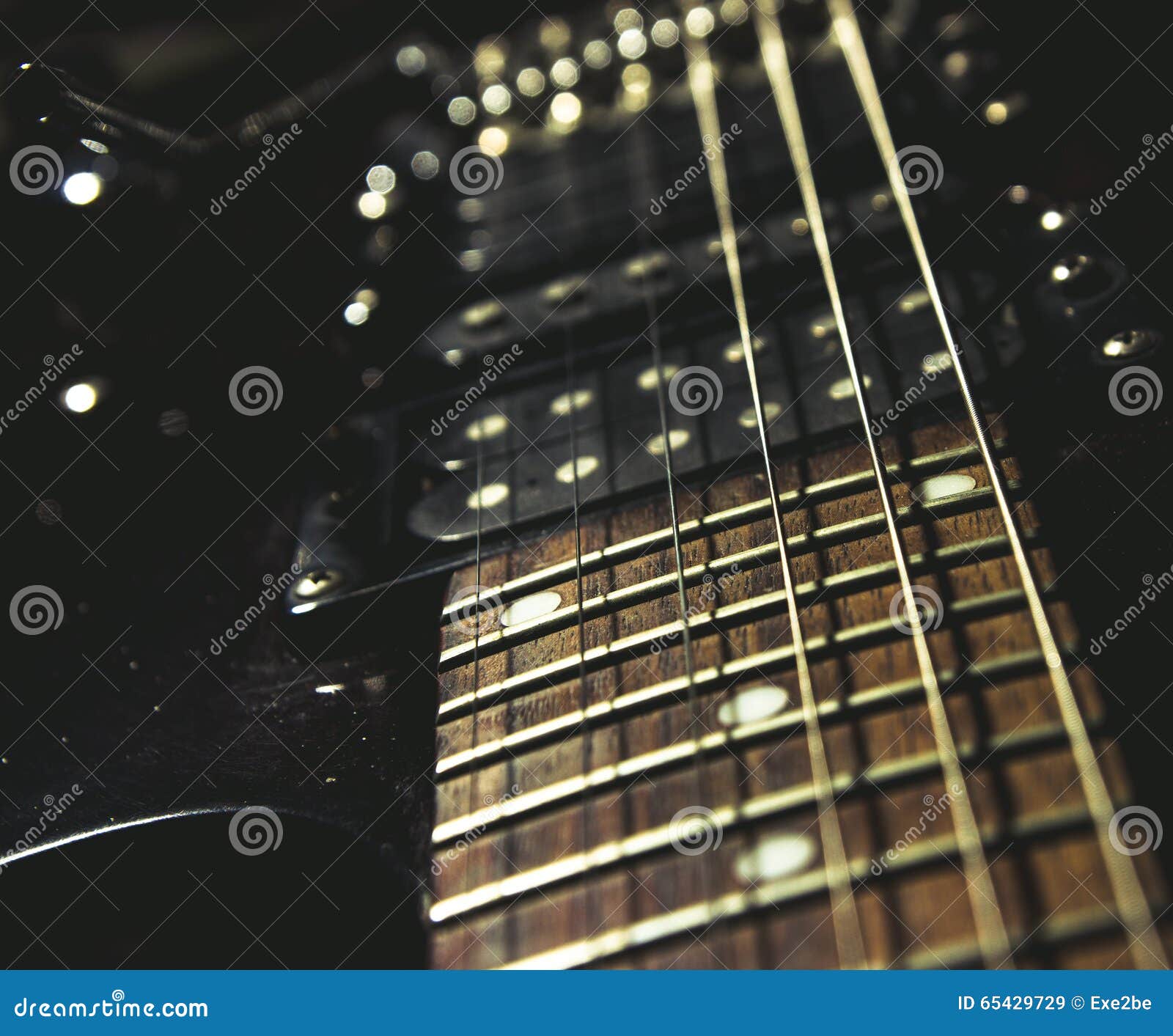 Electric guitar close up stock image. Image of black - 65429729