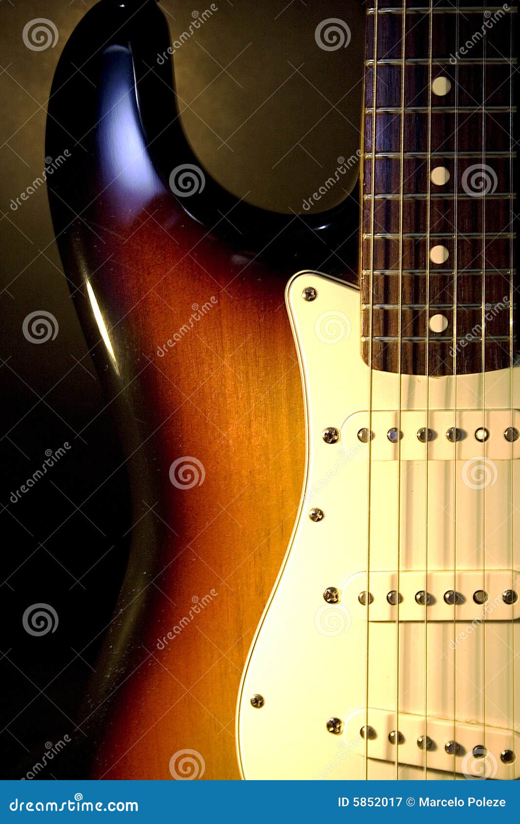 Electric guitar closeup stock image. Image of vintage - 5852017