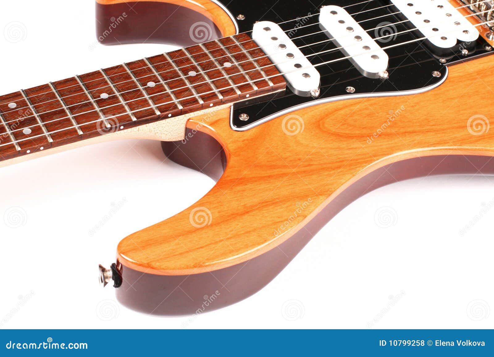 Electric Guitar Isolated on White Background Stock Photo - Image of ...
