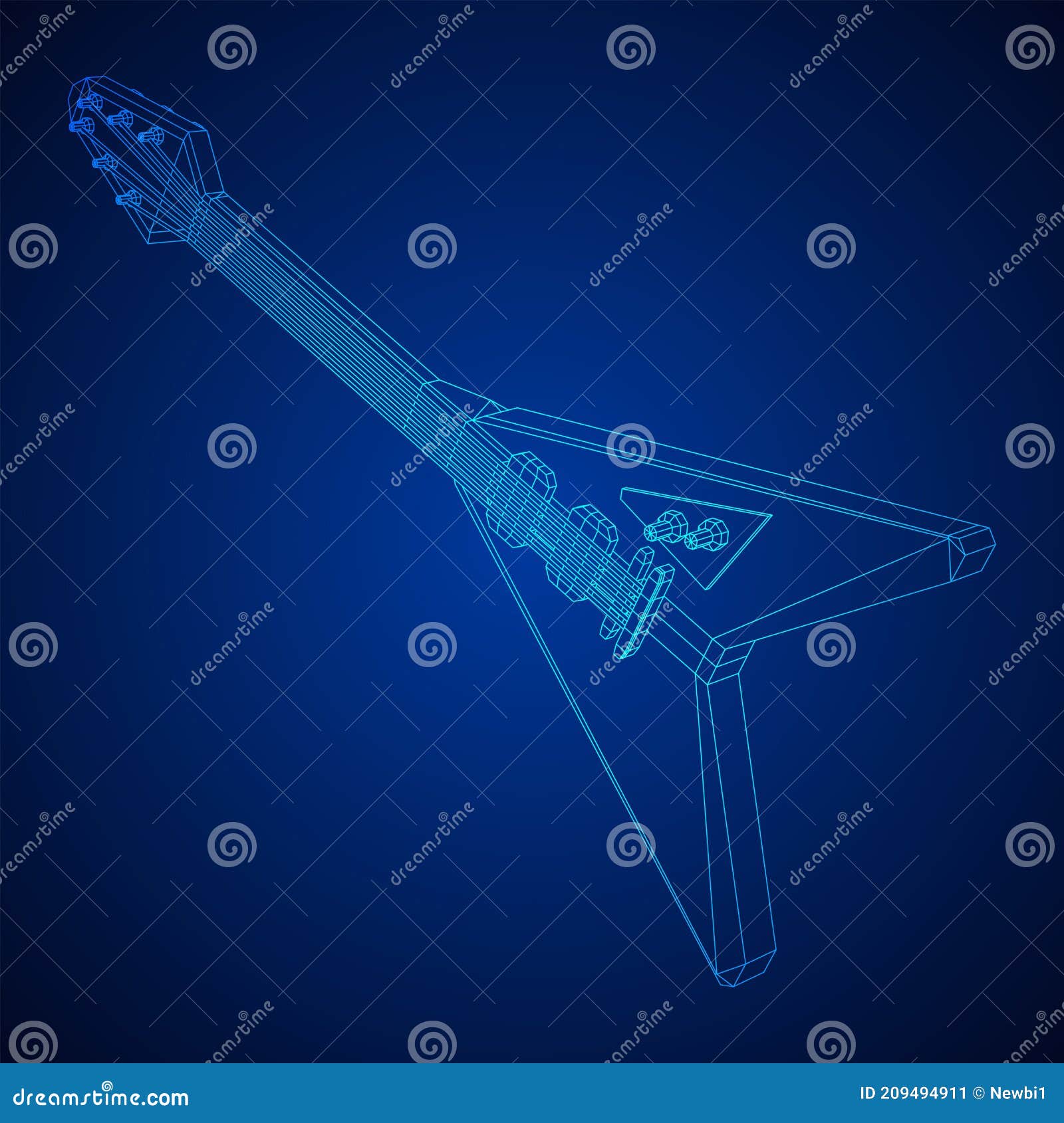 Electric Guitar Musical Instrument Vector Stock Vector - Illustration ...