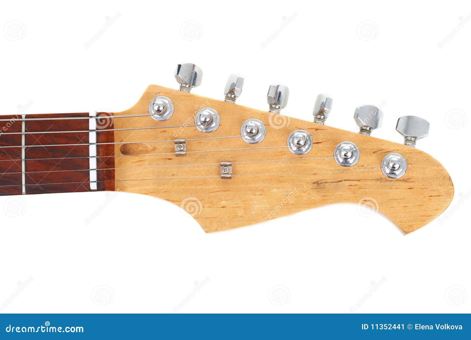 Electric guitar neck stock image. Image of metal, strat - 11352441