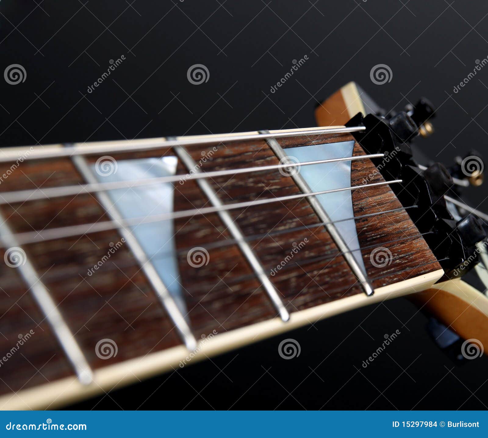 Electric guitar neck stock photo. Image of neck, metal - 15297984