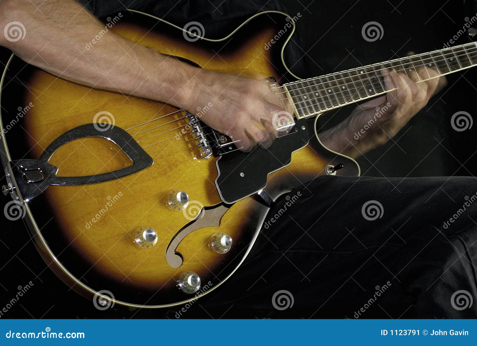 Electric Guitar Player stock image. Image of rock, jazz - 1123791