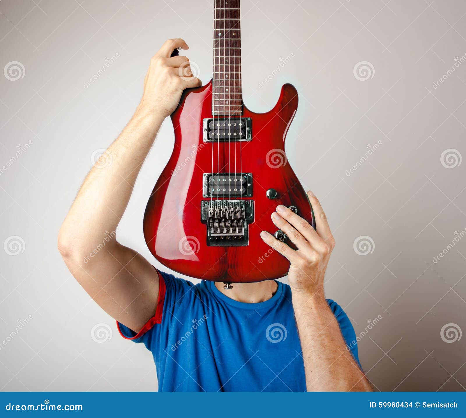 Electric Guitar Player stock photo. Image of faceless - 59980434