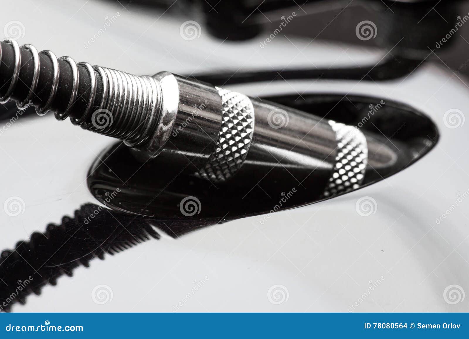 Electric guitar plug stock photo. Image of guitar, superstrat - 78080564