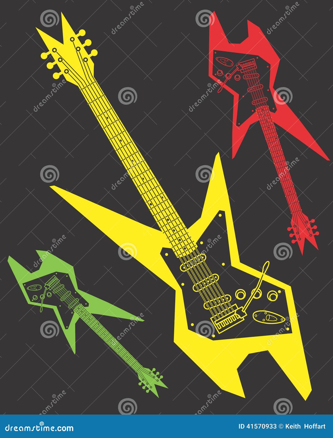 Electric Guitar Vector Design Clipart Stock Vector - Illustration of ...
