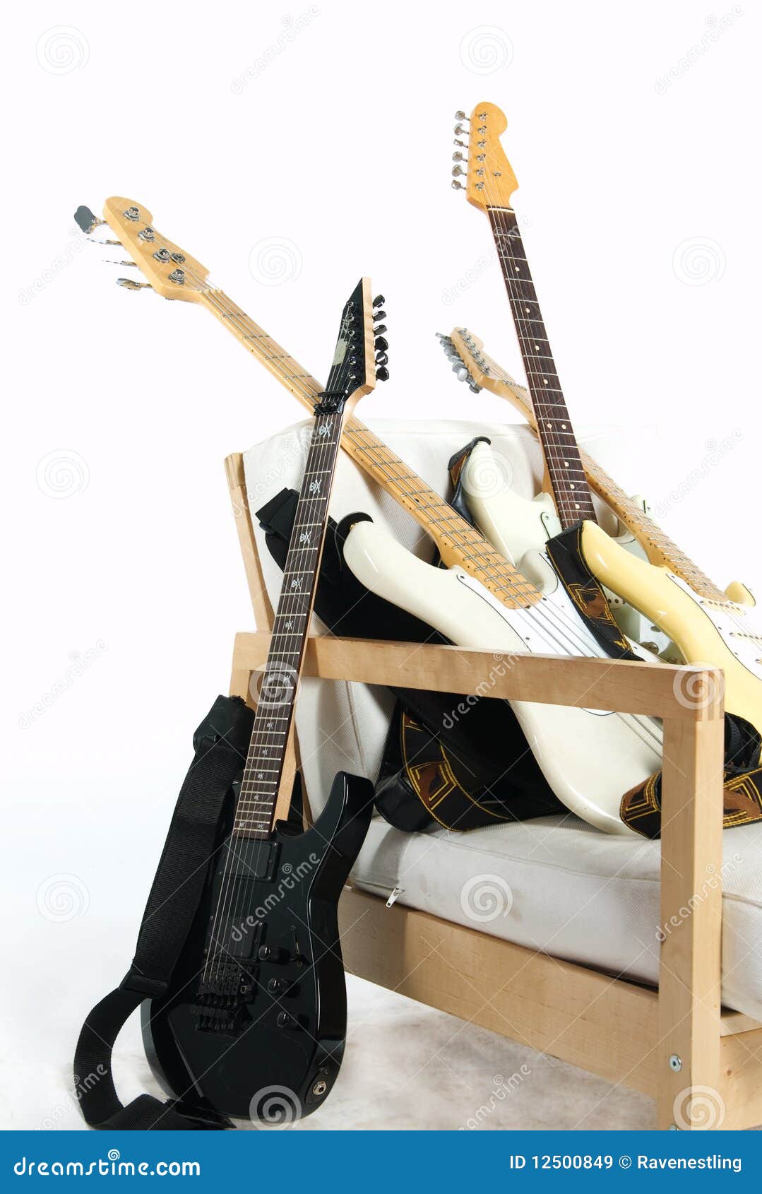 Electric guitars stock image. Image of guitar, instrument - 12500849