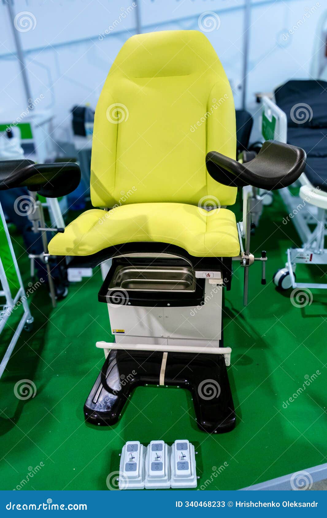 Electric Gynecological Chair for Gynecological Examinations Stock Image ...