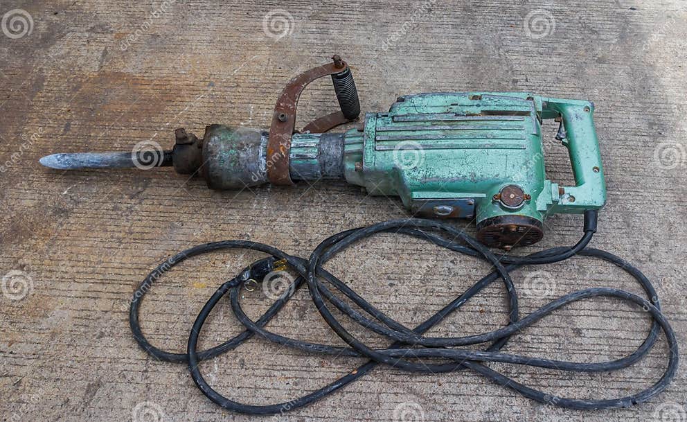 Electric hammer Plugger stock photo. Image of electric - 66001340