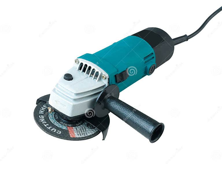 Electric Hand Cutting Machine Isolated Stock Photo - Image of cutting ...