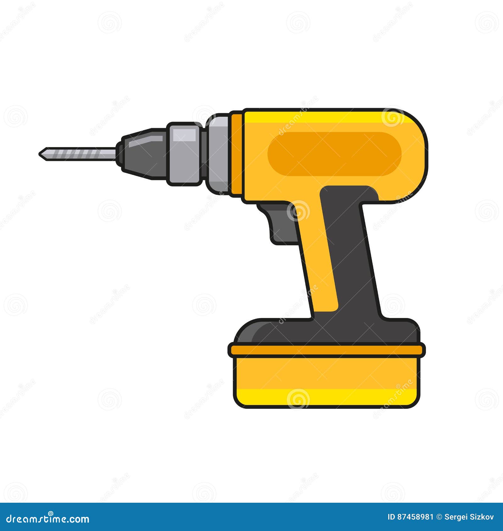 Drill Icon Cartoon | CartoonDealer.com #88209313