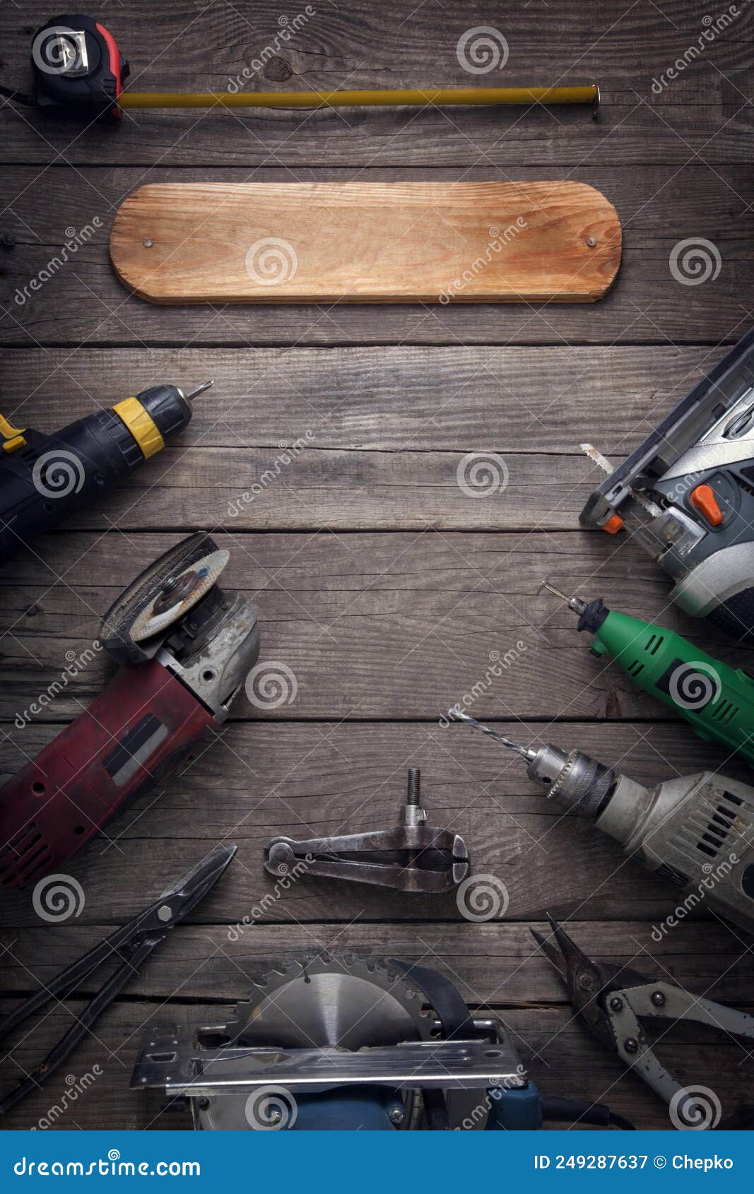 Electric Hand Tools Screwdriver Drill Saw Jigsaw Jointer Photo ...