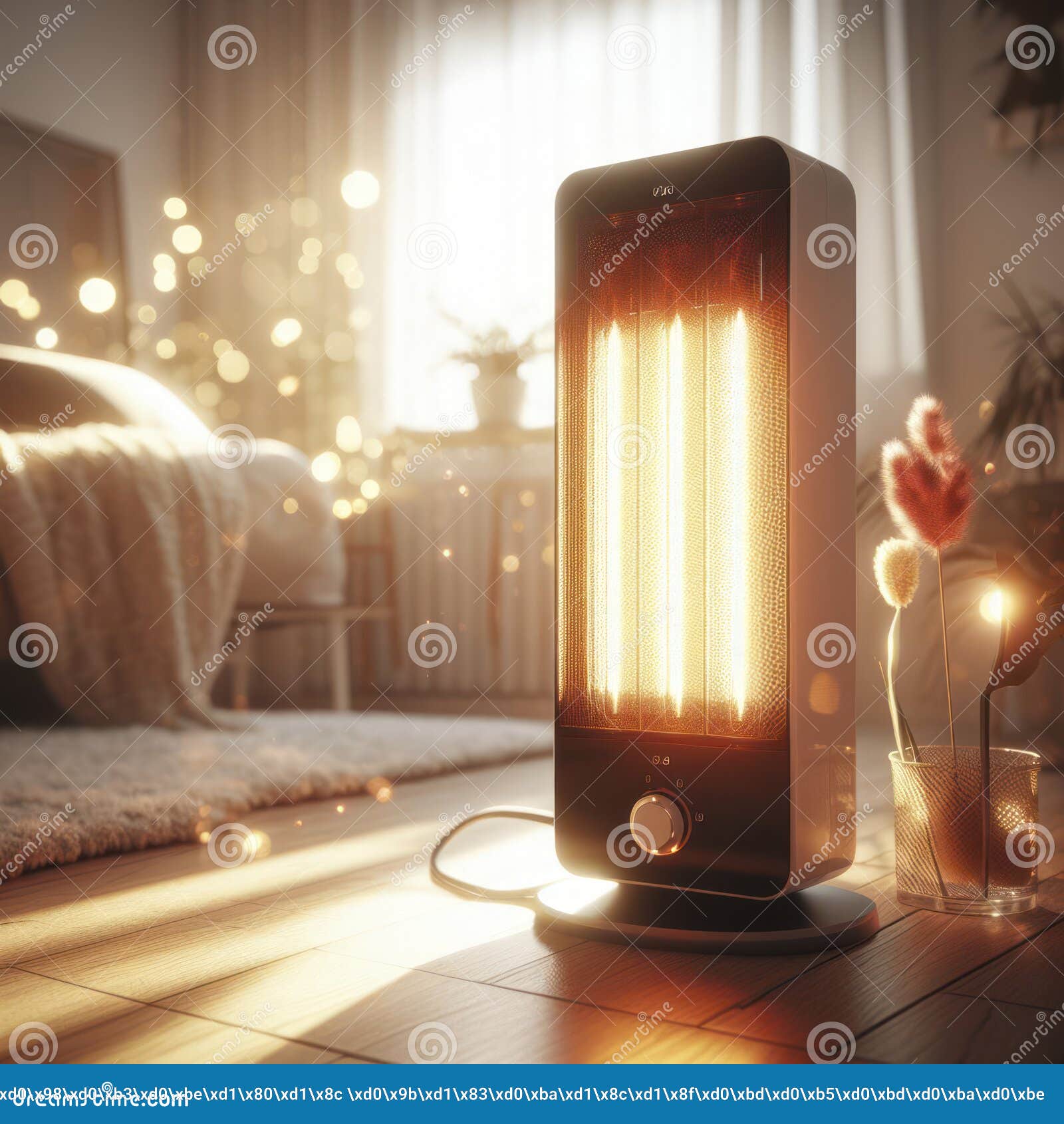 Electric Heater at Home. Ai Generative Stock Illustration ...