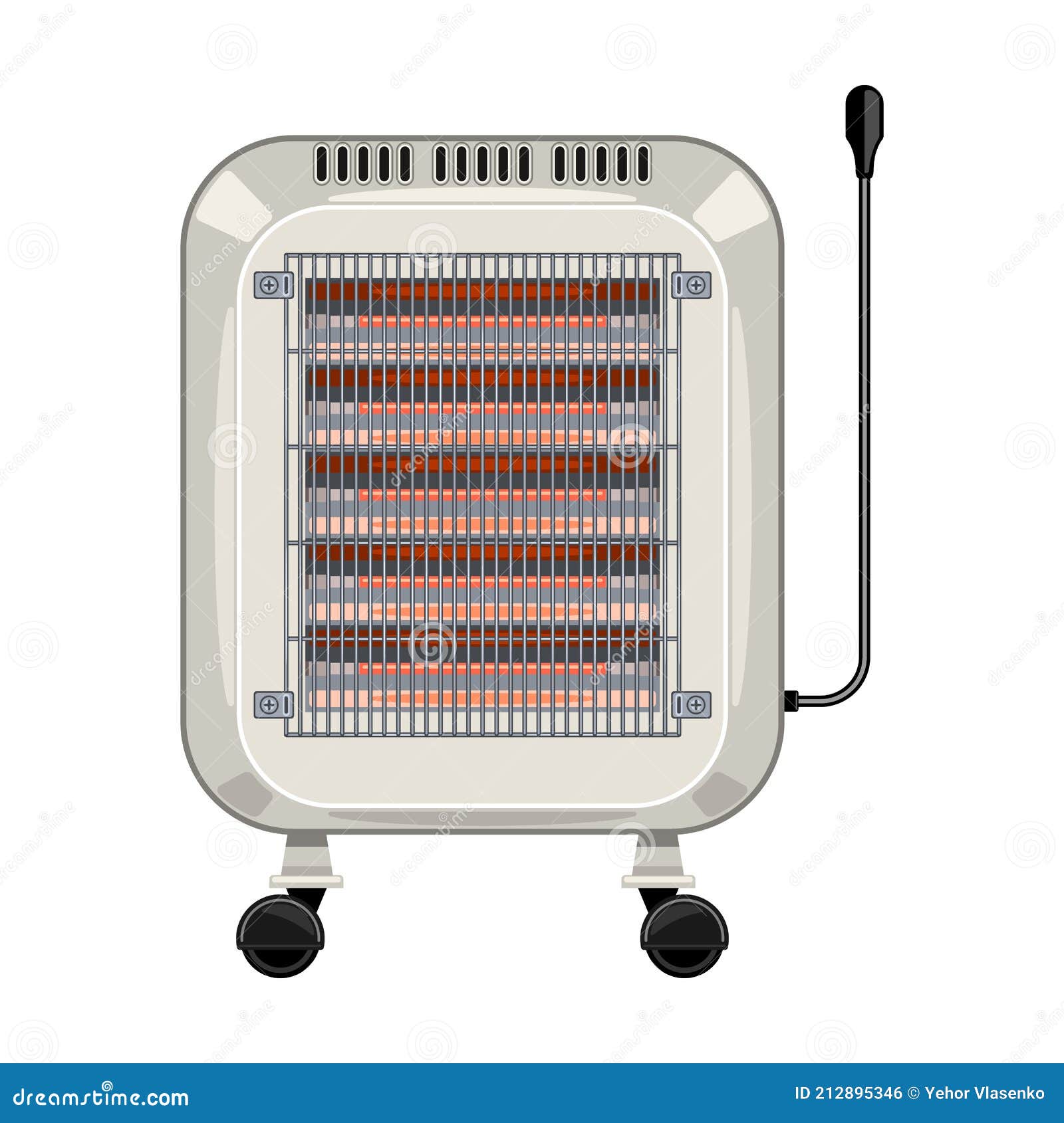 Electric Heater Safety Royalty-Free Cartoon | CartoonDealer.com #6890816