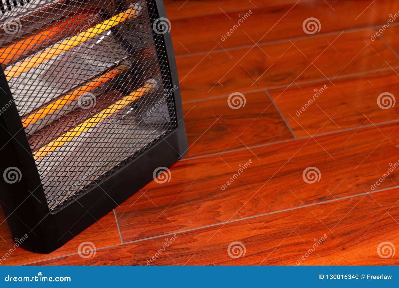 Electric Heater Working in a Room Stock Photo - Image of equipment ...