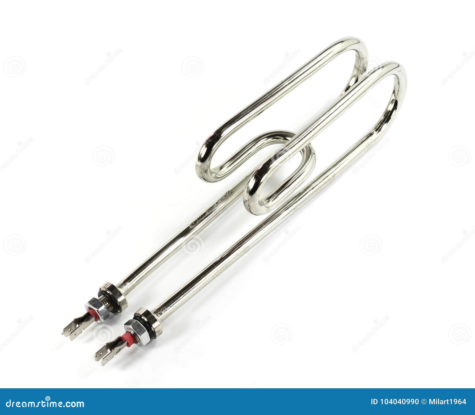 Electric Heating Element on White Background. Stock Photo - Image of ...