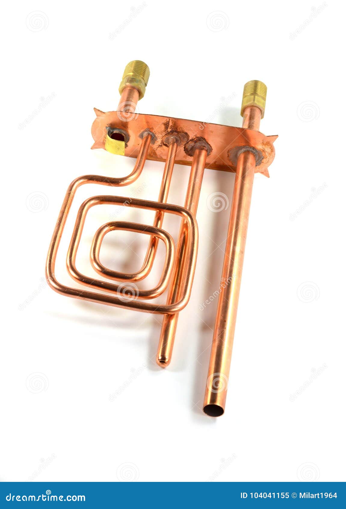 Electric Heating Element on White Background Stock Image - Image of ...