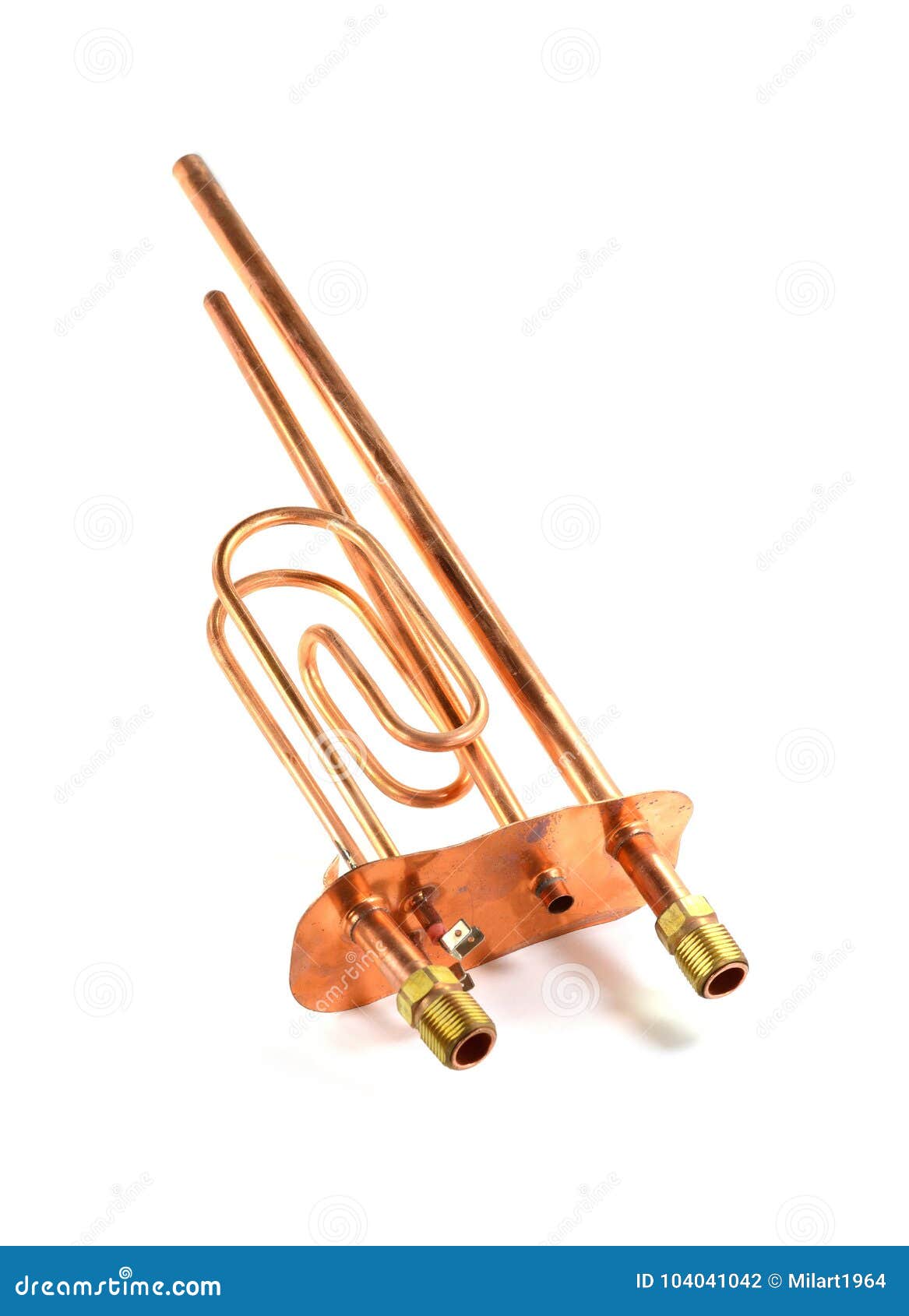 Electric Heating Element on White Background. Stock Photo - Image of ...