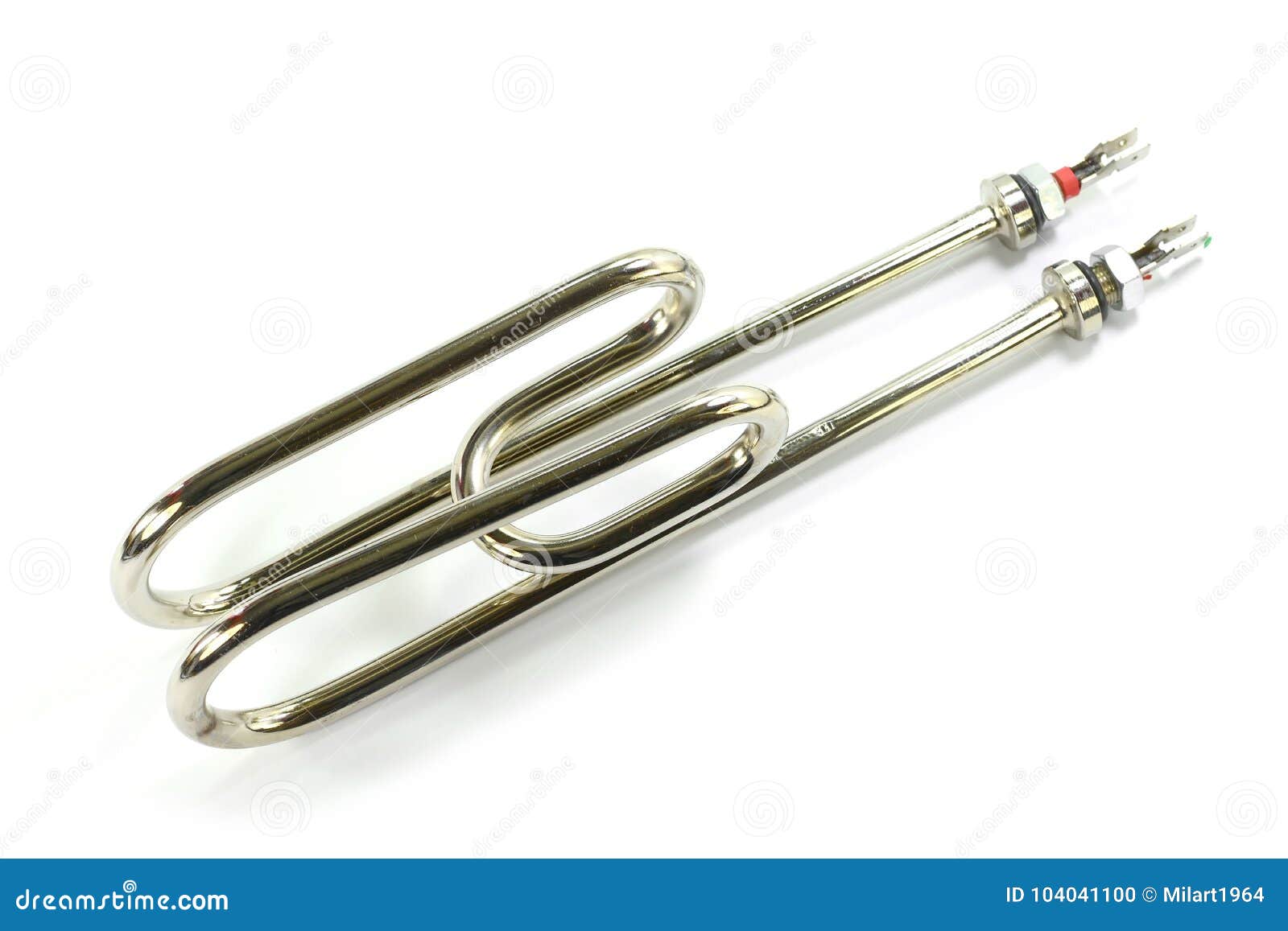 Electric Heating Element on White Background. Stock Photo - Image of ...