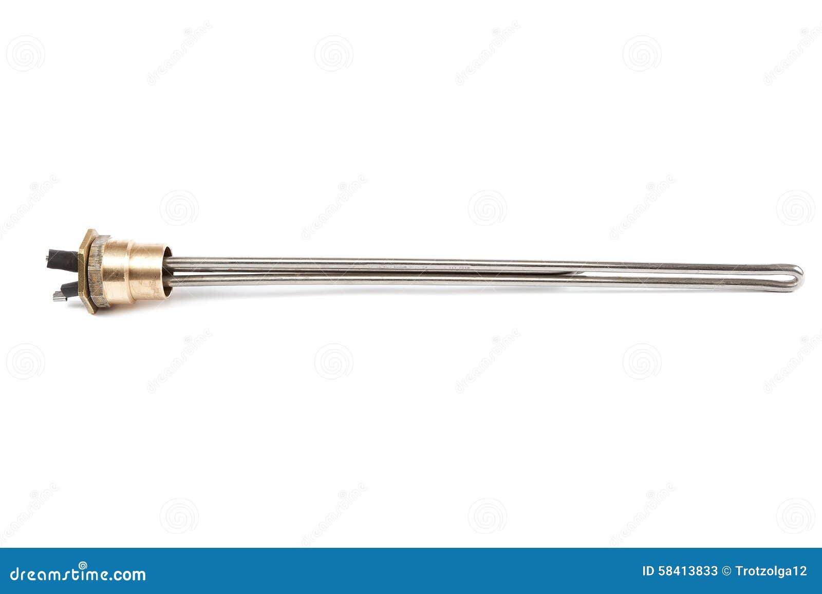 Electric Heating Element on White Background. Stock Image - Image of ...