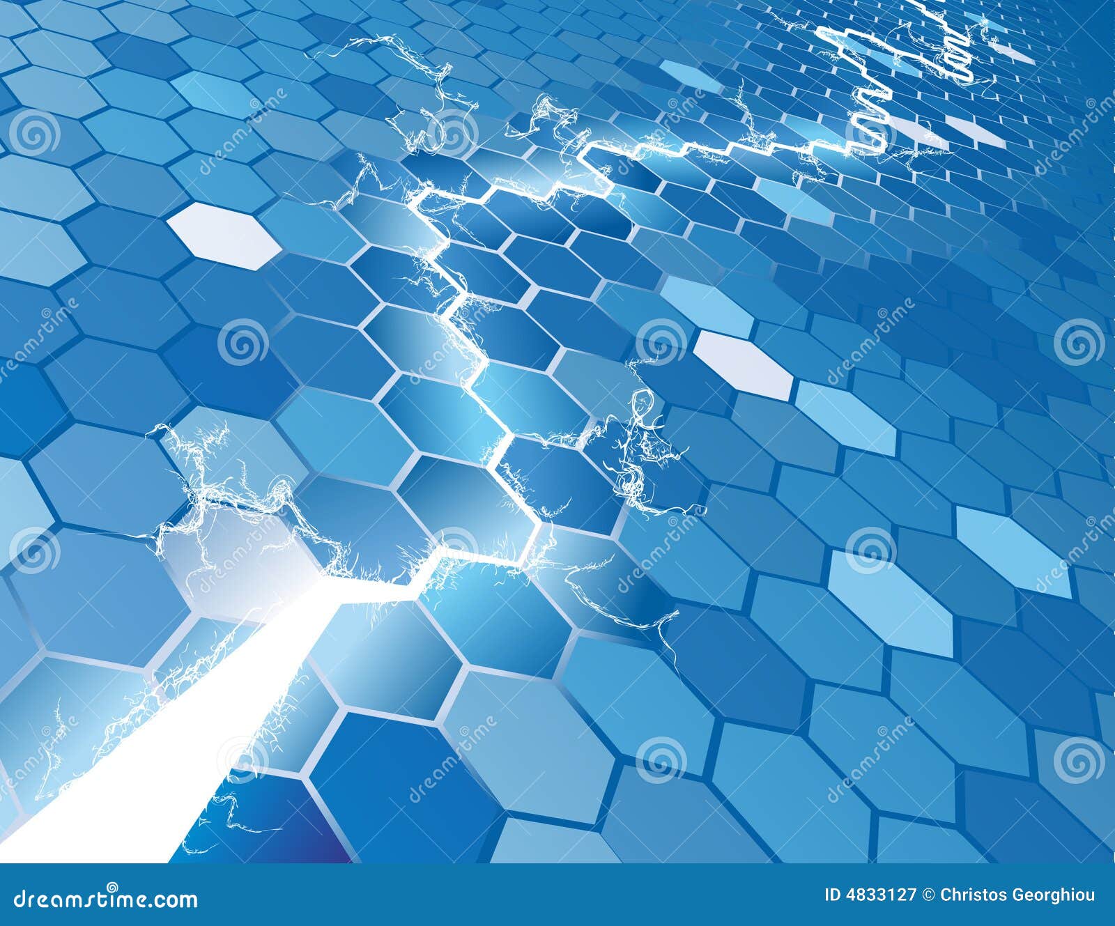 Electric Hexagon Background Co Stock Vector - Illustration of ...