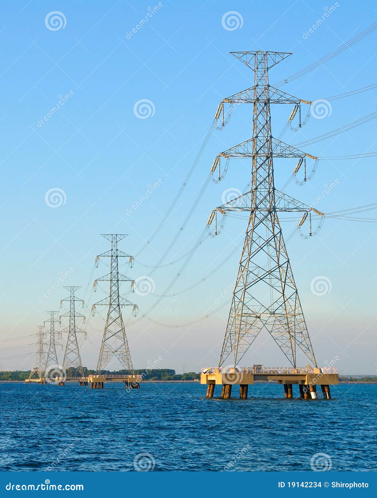 Electric high voltage pole stock photo. Image of electric - 19142234