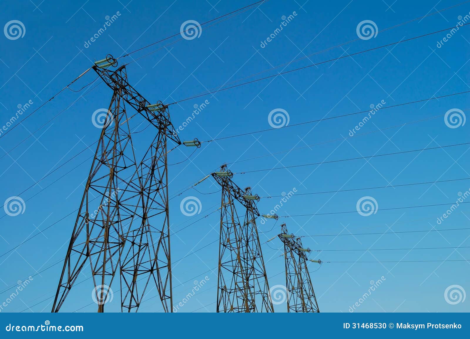Electric High Voltage Power Post Stock Photo - Image of pillar, energy ...