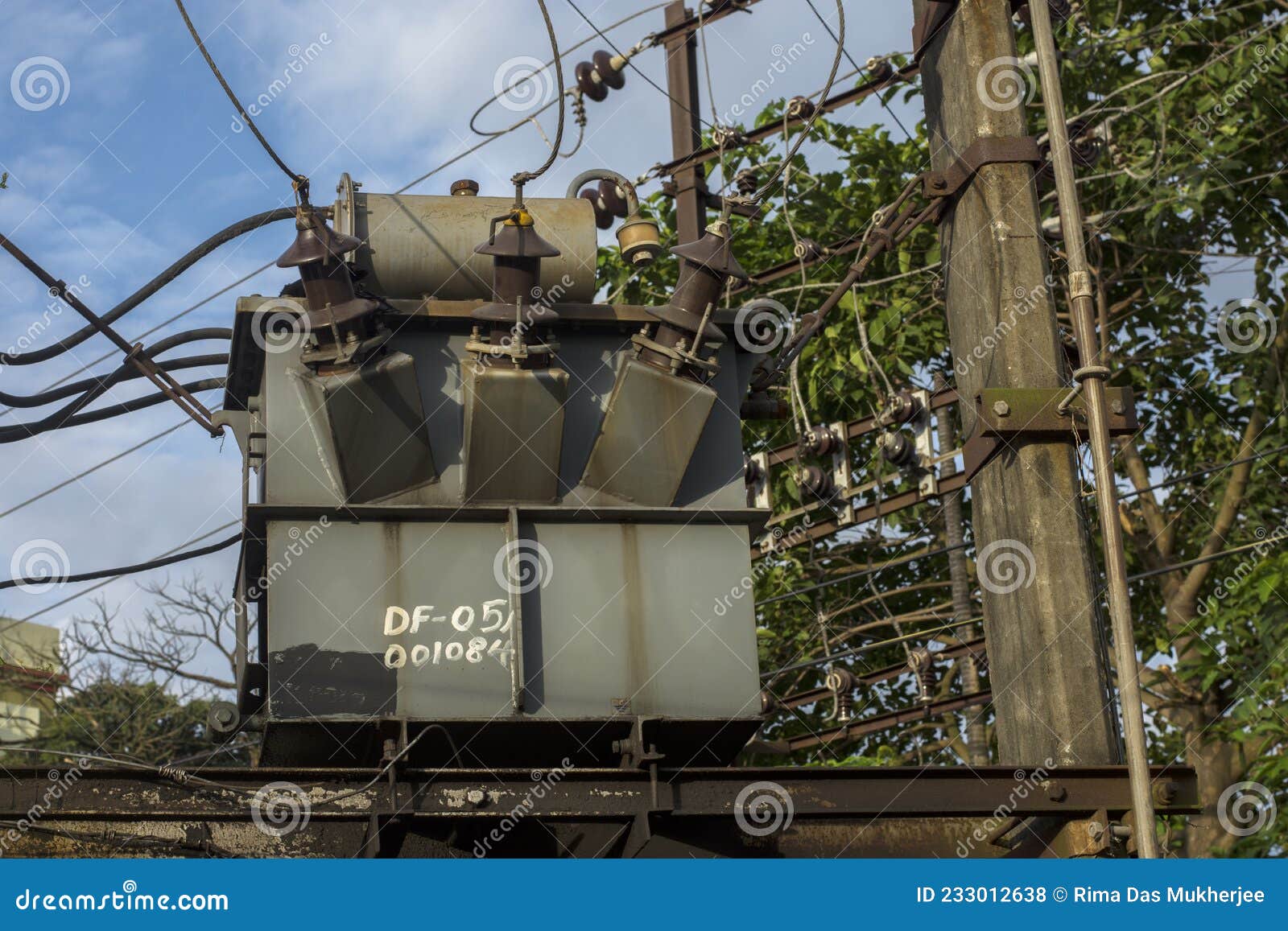 Electric High Voltage Transformer Stock Photo - Image of power ...