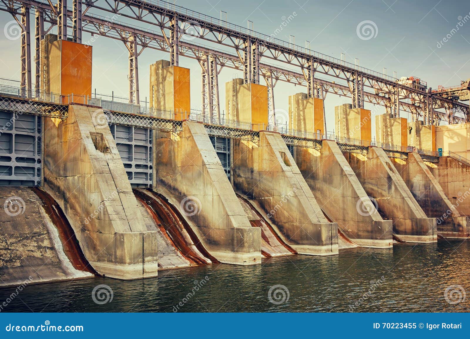 Electric hydro plant stock image. Image of powerhouse - 70223455