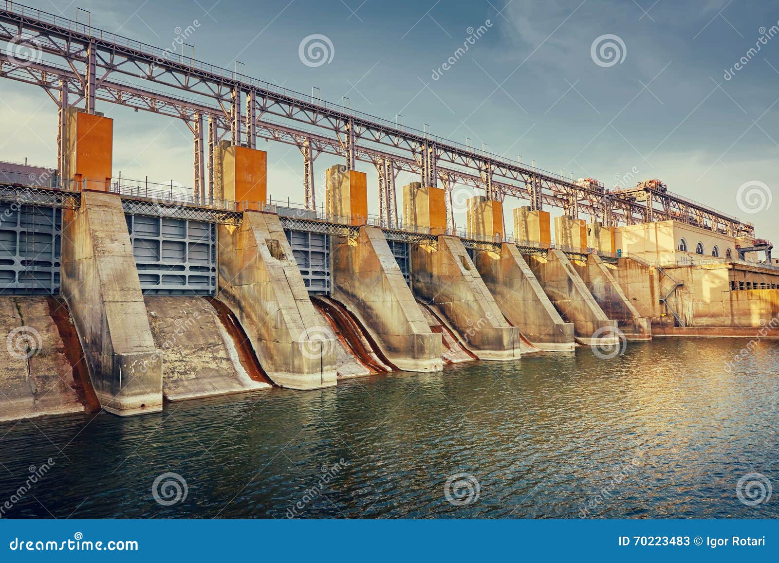 Electric hydro plant stock image. Image of industry, environmental ...