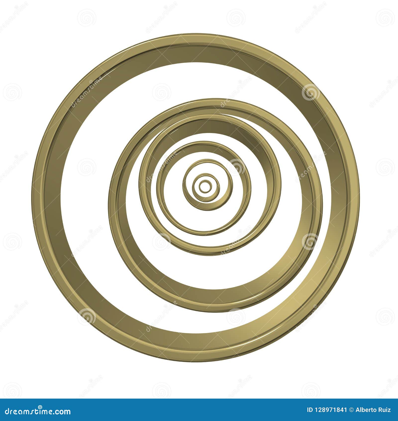Concentric Circles in Motion Stock Illustration - Illustration of ...