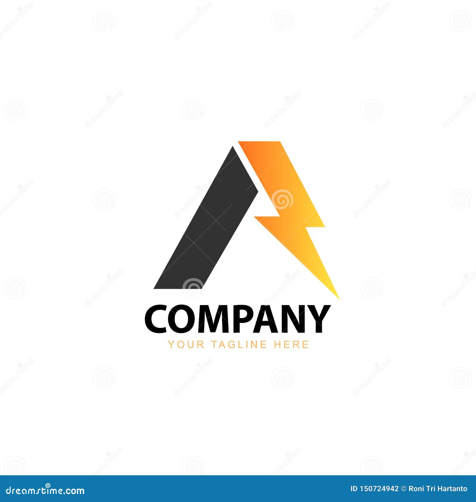 Electric with Initial a Logo Design Inspiration Stock Vector ...