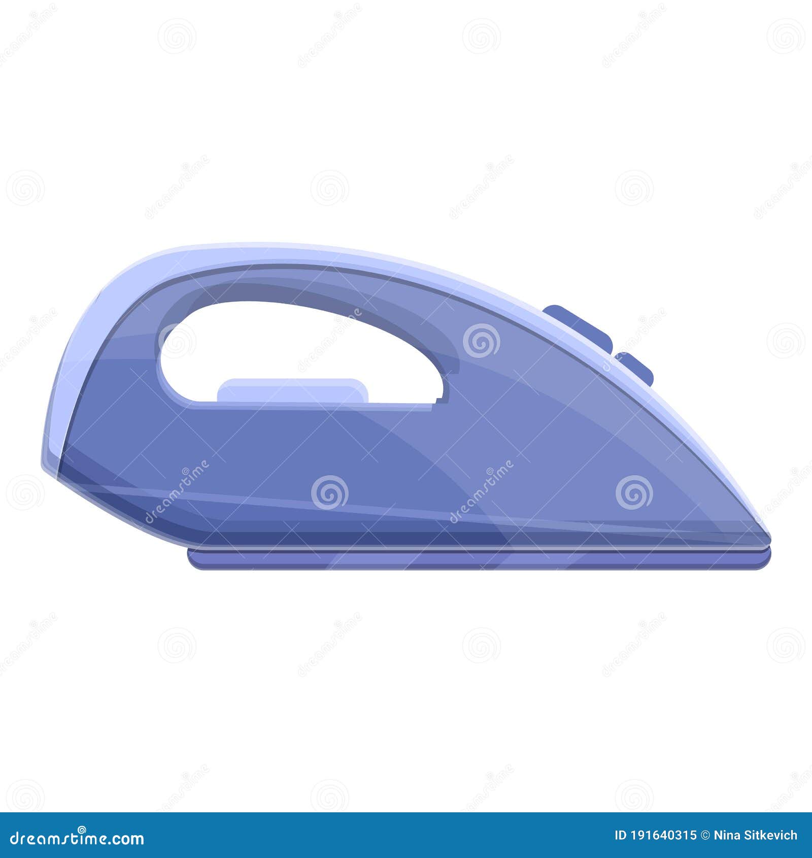 Electric Iron Icon, Cartoon Style Stock Vector - Illustration of object ...