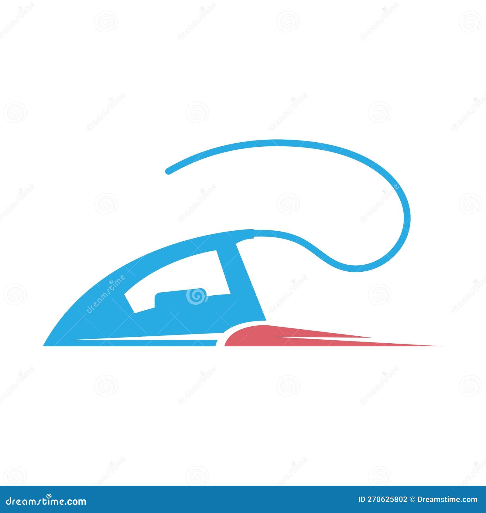 Electric iron logo design stock vector. Illustration of electrical ...