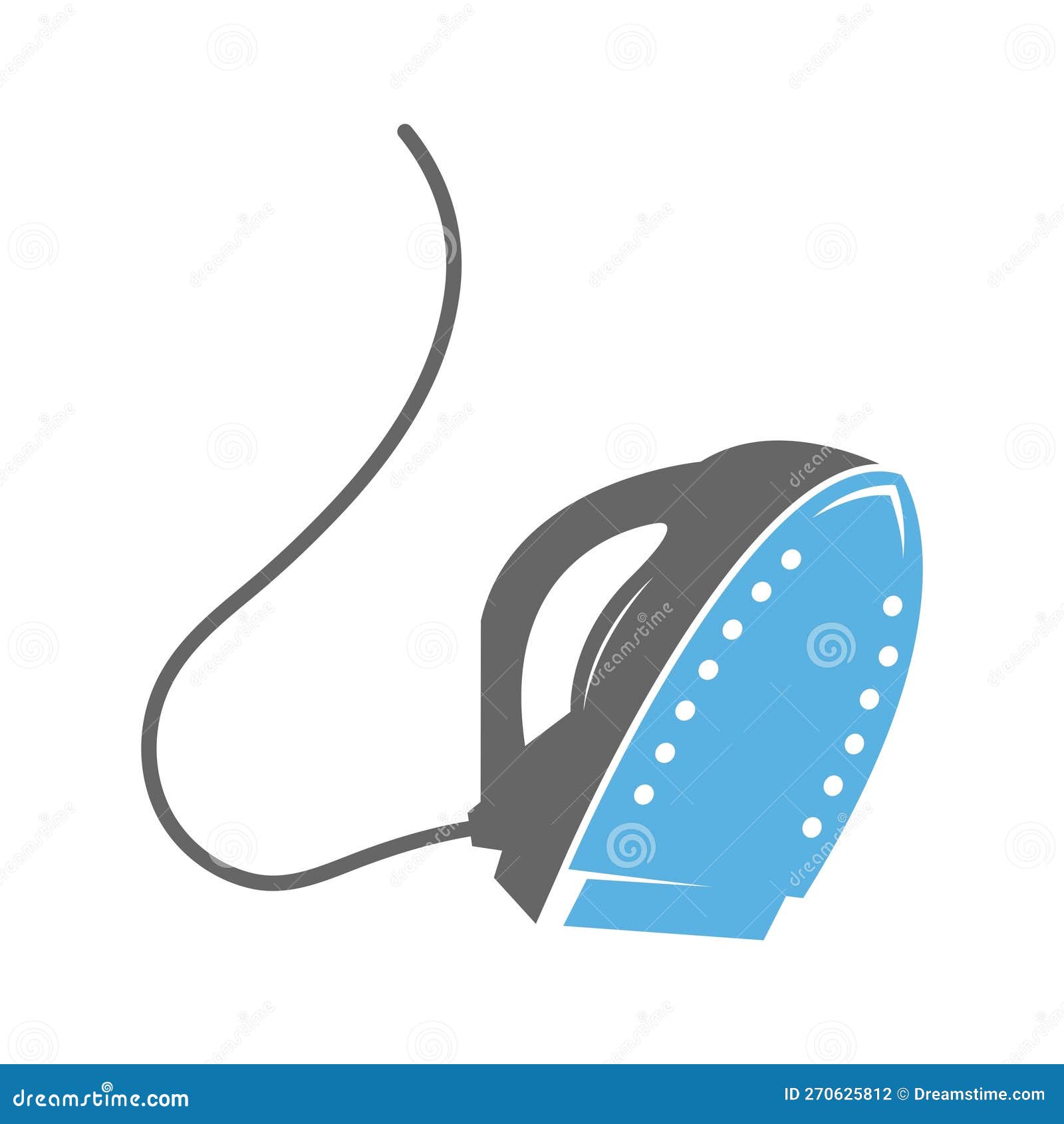 Electric iron logo design stock vector. Illustration of technology ...