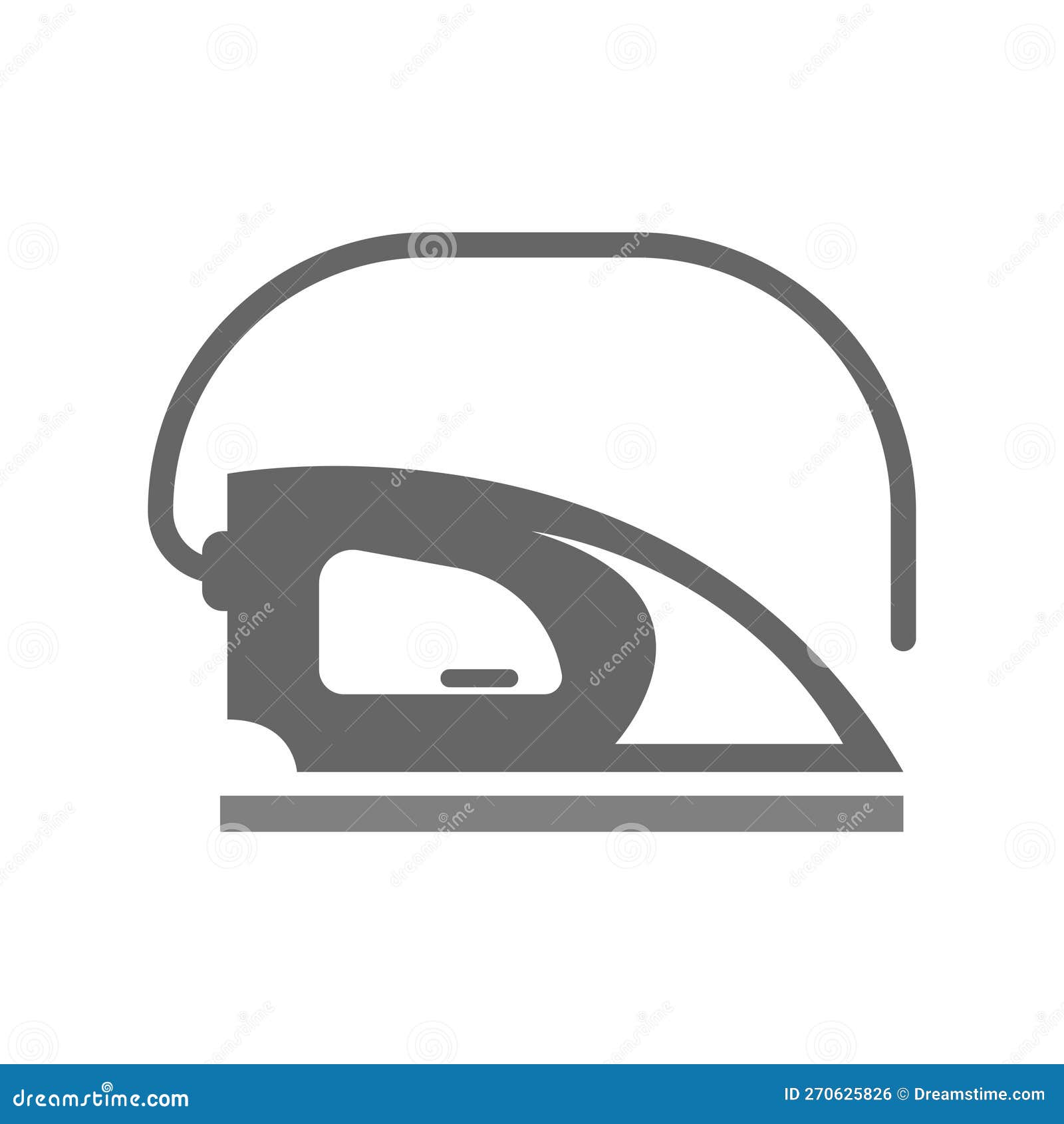 Electric iron logo design stock vector. Illustration of steam - 270625826