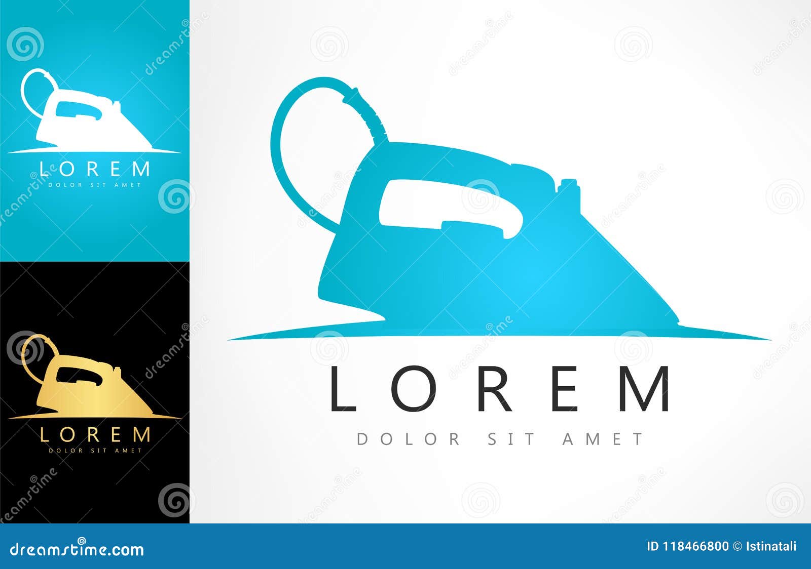 Electric iron logo stock vector. Illustration of electronic - 118466800